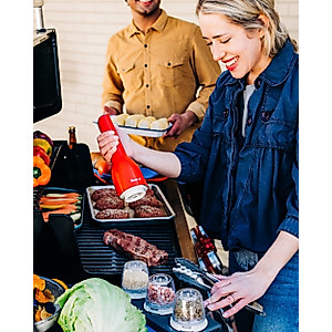 FinaMill's Award-Winning Battery Operated Salt and Pepper Grinder Set - Adjustable Coarseness, Ceramic Grinding Elements, LED Light, Perfect for Home Cooking & Gifting - 2 Quick-Change ProPlus Pods