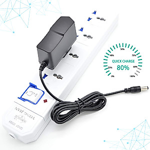 6V 2A AC/DC Adapter, Wall Charger, DC Power Supply for 6 Volt 2A 1500mA 1000mA 800mA 700mA 600mA 500mA 300mA 100mA~2000mA Equipment with 2 Interchangeable DC Plug