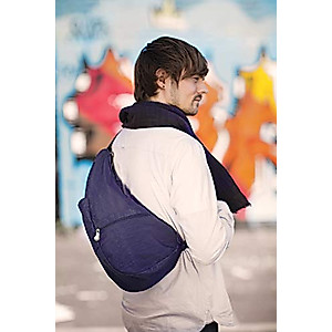 AmeriBag Classic Healthy Back Bag® tote Distressed Nylon Extra Small (Blue Night)