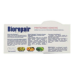 Biorepair:"Protezione Gengive" (Gum Protection) Toothpaste with microRepair, New Formula - 2.5 Fluid Ounce (75ml) Tube [ Italian Import ]