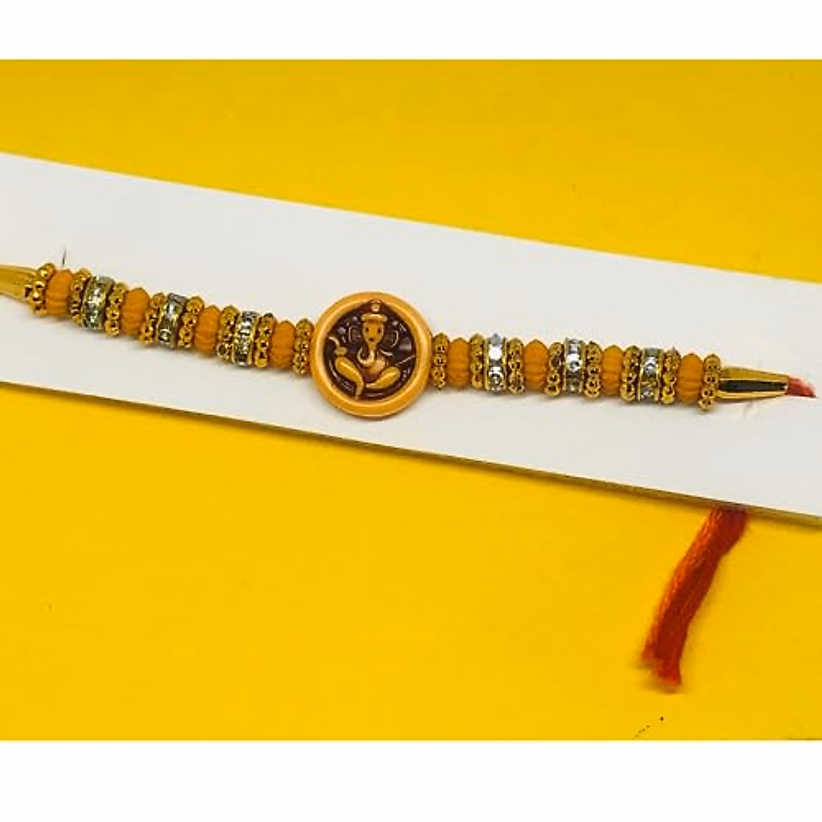 Siddhivinayak Ganesha Rakhi for Brothers, Rakhi Bracelet for Brother, Assorted Handmade Rakhi, Fancy Rakhi, Rakhi Thread