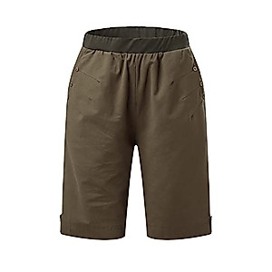 AopnHQ fold Over Yoga Pant Plus Size Jean Capri Women's Pull on Pants Womens Palazzo Pants Length Women's wear to Work Pants & Capris Womens Cotton Pants Girls Wide Leg Pants A-Brown