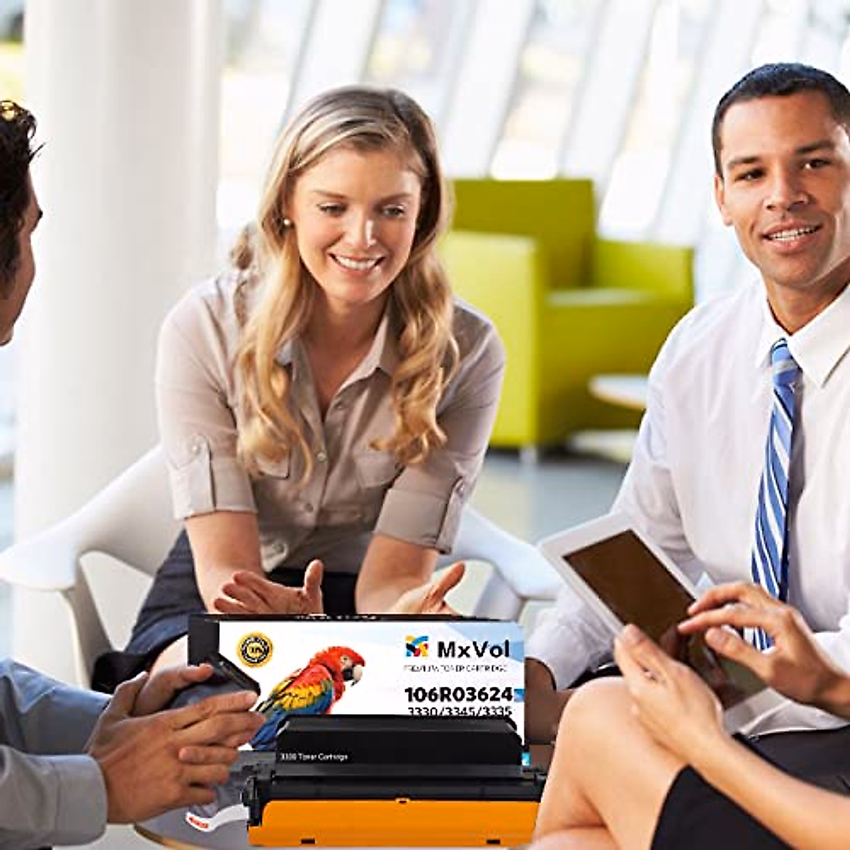 MxVol Compatible Toner Cartridge Replacement for Xerox 106R03624 WorkCentre 3335 3345 Phaser 3330 Printer, Extra High Capacity 15,000 Pages (1-Pack, Black)