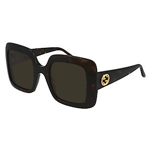Gucci GG0896S-002 Havana Oversized Square Sunglasses for womens