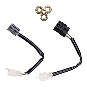 Brock Aftermarket Replacement Driver Left Passenger Right Power Mirror Paint To Match Black Without Heat-Signal With Adapter Set Compatible With 1997-2003 Ford F-150 Standard Cab/Extended Cab