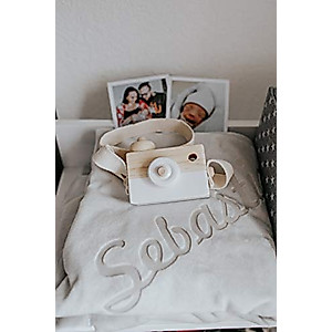 AW BRIDAL Personalized Baby Blanket Gift, Receiving Baby Blankets for Boys Girls, Elephant Baby Stuff Customized Baby Blanket Shower Gifts(36x36inch)