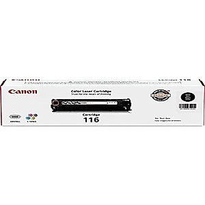 Canon Genuine Toner, Cartridge 116 Black (1980B001), 1 Pack, for Canon Color imageCLASS MF8050Cn, MF8080Cw Laser Printer (CNMCRTDG116BK)