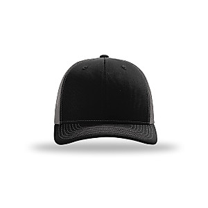 Richardson Trucker Cap, Black/Charcoal, One Size