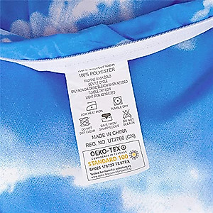 HYPREST Rainbow Duvet Cover Set Queen Size, Ultra Soft Aesthetic Comforter Cover Pink Bedding Set with Zipper and Corner Ties, Oeko-TEX Certificated