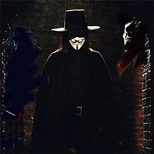 V for Vendetta Mask, Halloween Masks - Guy Masks for Kids Costume