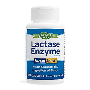 Nature's Way Lactase Formula, Enzyme Active, 100 Capsules