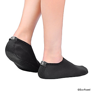 Water Socks for Women - Extra Comfort - Protects Against Sandr, UV, Rocks/Pebbles - Easy Fit Footwear for Swimming, Beach Volleyball, Snorkeling, Sailing, Surfing, Yoga