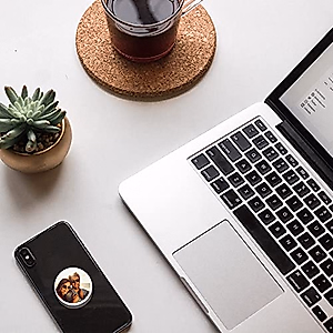 40 Pieces Blank Sublimation Phone Grip Holders Include 40 Collapsible Brackets and Sublimation Aluminum Sheets and Double-Sided Stickers DIY Expanding Finger Stand for Smartphones and Tablets (White)