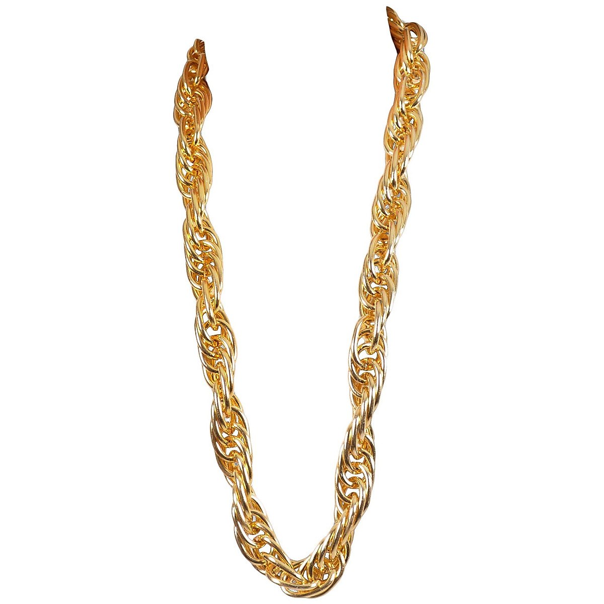 Arsimus 40-Inch Heavy Gold Dookie Chain for 80s and 90s Rapper Costume