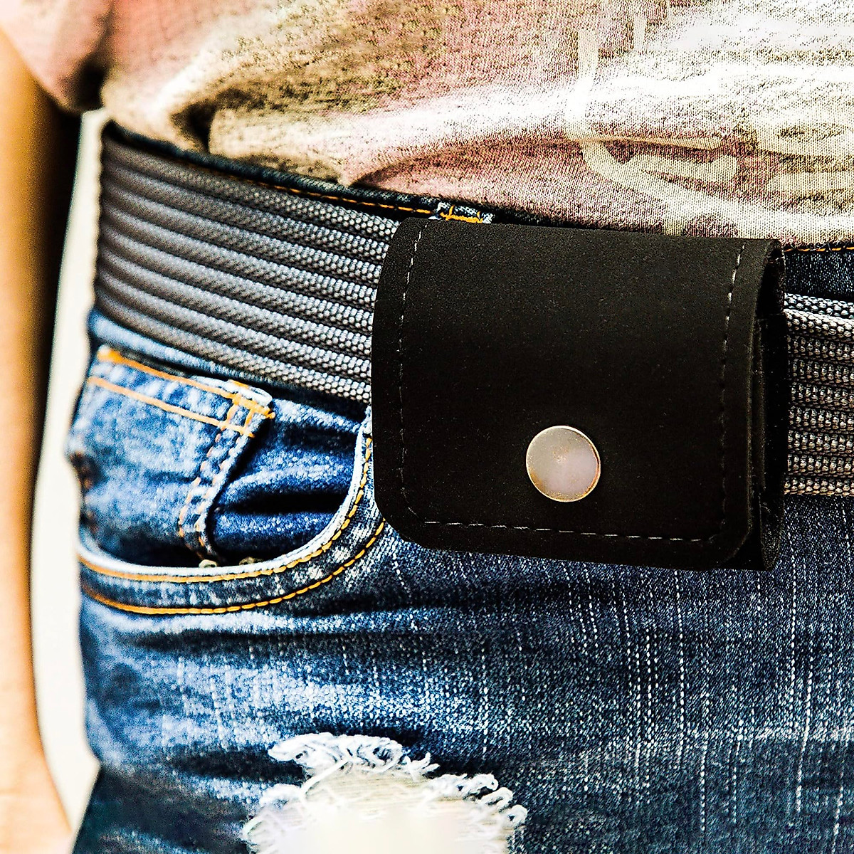 Earbuds Belt Case Compatible with Sony WF-1000XM5, Earbuds Belt Pouch Compatible with Sony WF-1000XM5 Buds, Tactical Holster