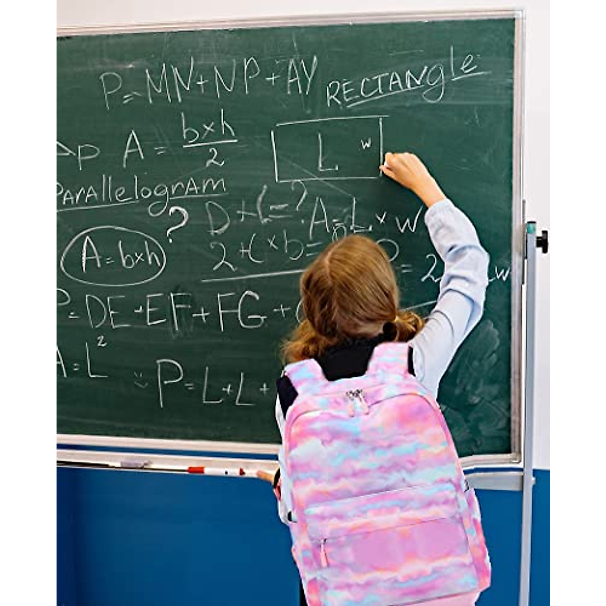 Swacort Backpacks Hot Pink Lightweight Backpack Women Casual Large Bookbag Canvas Daykpack Anti-Theft Durable Travel Backpack