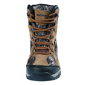Northside Boy's Renegade 406 Mid Calf Boot, Tan Camo, 4 Big Kid