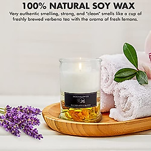 Moonflower Candle Gift Set Floral Candle Aromatic Luxury Candle with Matchsticks | Gift for Friends, family and Wife