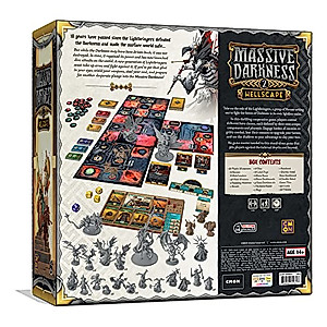 CMON Massive Darkness 2 Hellscape Board Game | Tabletop Miniatures Game | Cooperative Strategy Game for Adults and Teens | Ages 14+ | 1-6 Players | Average Playtime 60 Minutes | Made by CMON