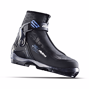 Alpina Sports Women's Outlander Eve Backcountry Cross Country Nordic Ski Boots, Black/Blue, Euro 39