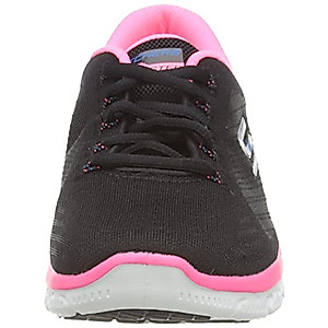 Skechers Woman Glide-Step Flex - Sheer Virtue 104309 Black/Hot Pink (us_Footwear_Size_System, Adult, Women, Numeric, Medium, Numeric_10)