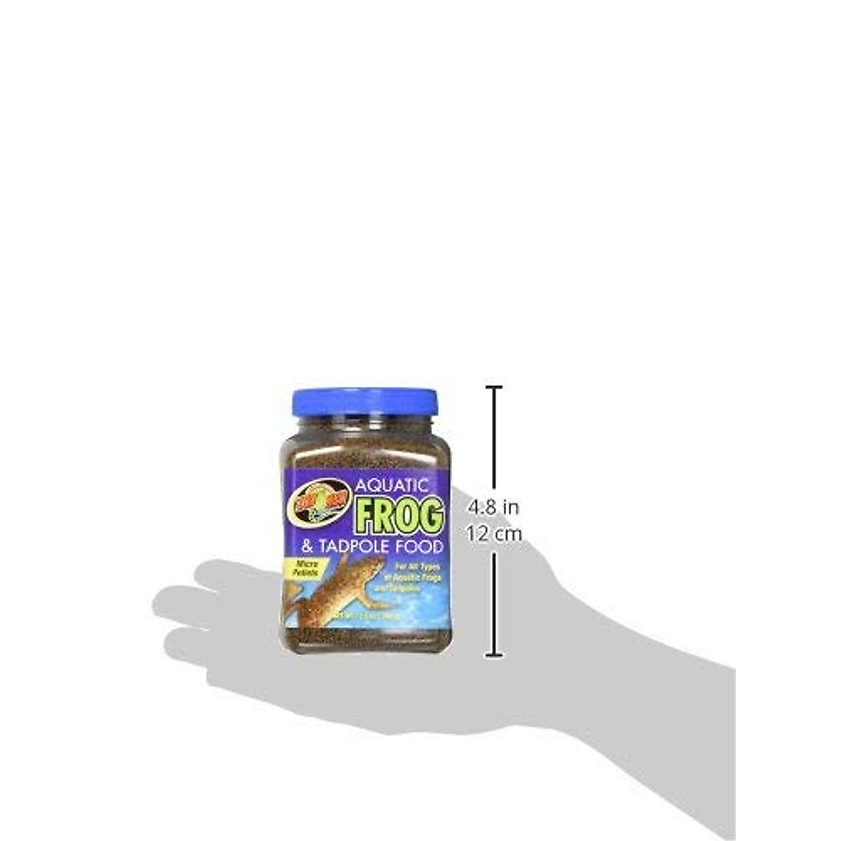 Zoo Med Aquatic Frog and Tadpole Food, 12 Ounces, Made in The USA, Black (26043)