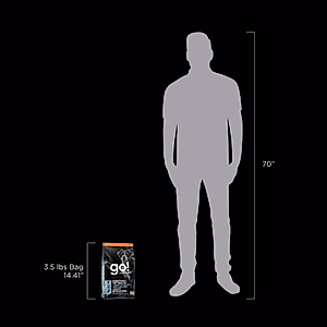 Go! Solutions Digestion + Gut Health, Dry Dog Food, Chicken Recipe with Ancient Grains, 3.5 lb Bag