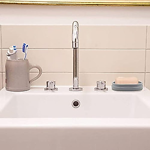 Sihuuu Soap Dish, Soap Saver Holder Soap Tray for Bathroom Shower Easy Cleaning, Dry, Stop Mushy Soap (Gray, Plastic)