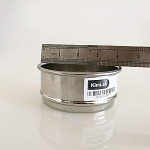 KimLab SS10 Φ10cm Test Sieve Catch Pan and Lid