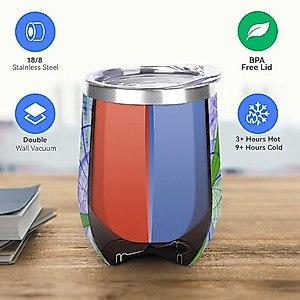 silichee 12 Oz Stainless Steel Coffee Travel Mug with Lid Beautiful Fractal Spiral Flower Background in High Resolution Vivid Insulated Tumblers Vacuum Coffee Mugs for Cold and Hot Drinks,Coffee,Wine