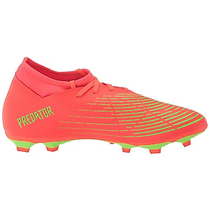 adidas Unisex Edge.4 Predator Flexible Ground Soccer Shoe, Solar Red/Solar Green/Black (Sock), 5 US Men