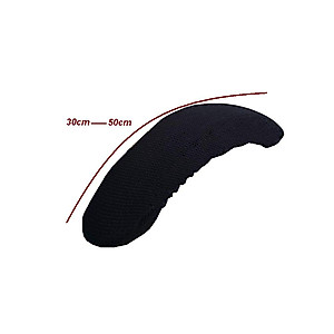 Isccdy Removable Washable Office Chair Armrest Slipcovers Covers Pads (Black)