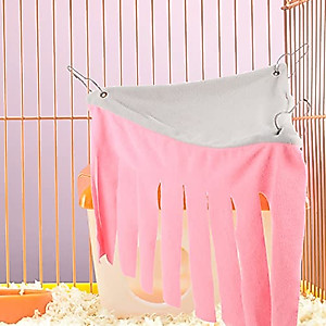 balacoo Rat Sleeping Hidey Sides Bed Rats Beds Curtain Small Tent Animal for Home Forest Three Cage Pet Guinea Hide Decoration Decor Fit Rabbit House Chinchilla Corner Ferrets