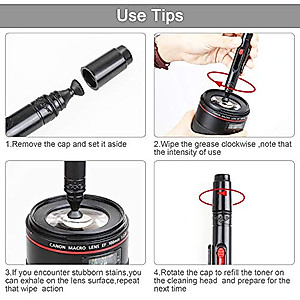 Temery 18-in-1 Professional Camera Cleaning Kit for Most DSLR Cameras (Canon, Nikon,Sony), with Air Blower/Cleaning Pen/Detergent/Cleaning Cloth/Lens Brush/Carry Case