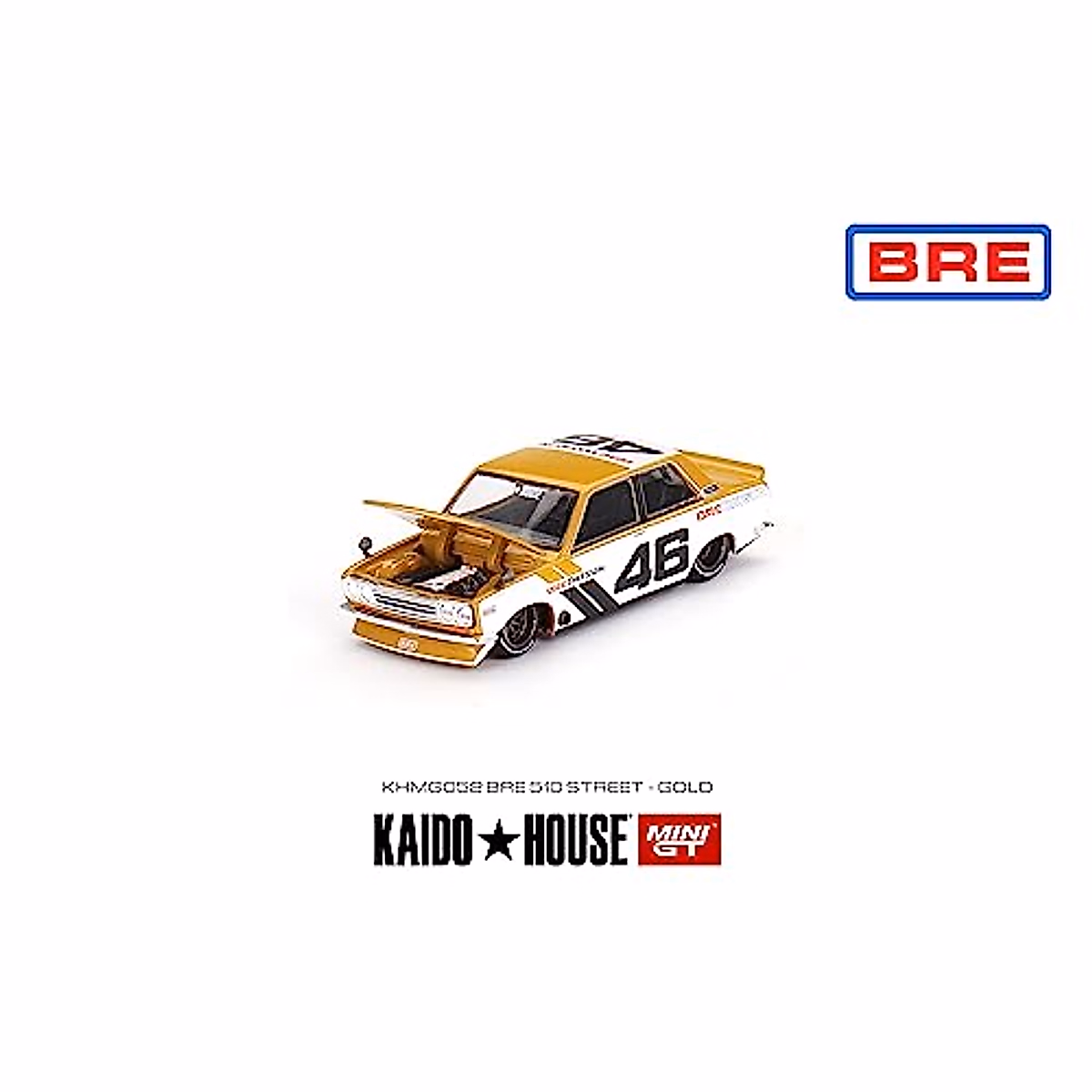 MINI GT Datsun 510 Pro Street BRE V3 Kaido House Special 1/64 Diecast Model Car KHMG052