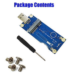 Mustpoint Mini PCI-E to USB Adapter with SIM Card Slot for WWAN/LTE Module (Industrial-Grade)