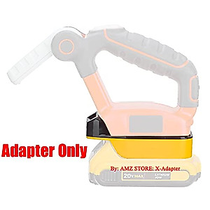 X-Adapter 1x Adapter Only for Porter-Cable 20V MAX (Not 18V) Tools Fit for DeWalt 20V MAX XR DCB203 Lithium Batteries (Adapter Only)-US Stock, Black, DW-BP20