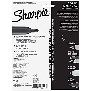 Sharpie Permanent Marker Fine Tip [30217PP] 8 Count (Pack of 3) 24 Markers Total