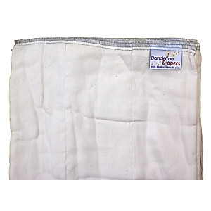 Dandelion Diapers Prefold Cloth Diapers Made from Viscose Bamboo and Cotton Blend Versatile Baby Diaper, 6 Count - Size 2 Infant