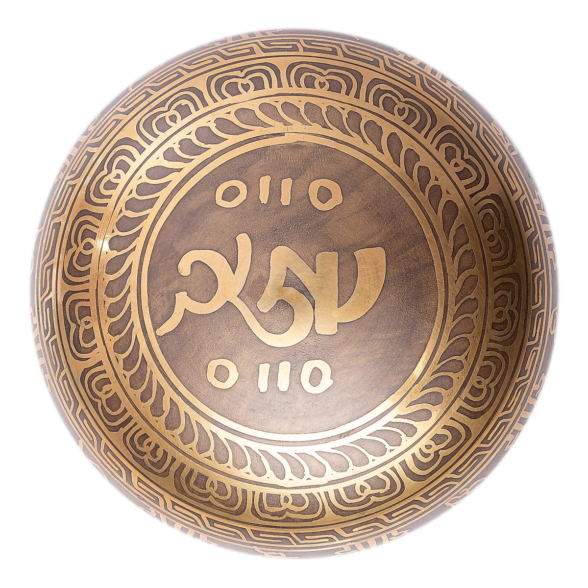 Tibetan Singing Bowl Set - Easy To Play Authentic Handcrafted For Meditation Sound Chakra Yoga Healing 4 Inches By Himalayan Bazaar (Gold & Turquoise)