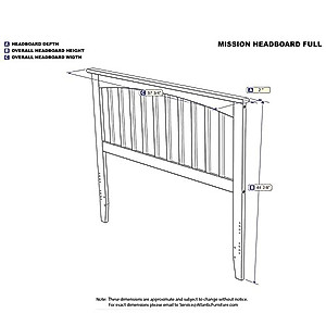 Leo & Lacey Full Spindle Headboard in Espresso