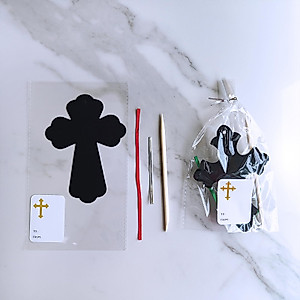 Winlyn 72 Sets 6 Styles Magic Color Scratch Cross Ornaments Craft Kits Rainbow Scratch Art Sets Scratch Paper Crosses with Scratching Tools for Kids Classroom VBS Sunday School Religious Activities