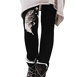 High Waisted Thermal Winter Yoga Pants for Women High Waisted Thermal Winter Hiking Running Pants Pockets(Pink,X-Large)