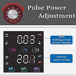 ZWJABYY 737DH Induction Delay Battery Spot Welding Machine,Intelligent Welding Machine,Pulse Spot Welder,for 18650 Lithium-Ion Battery Pack Welding,High Power Small Welding Machine Ce Certification