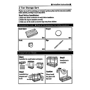 Under Sink Organizers, Large Capacity Slide Out Design Under the Sink Organizer, Easy Assembly Under Sink Storage, for Bathrooms, Kitchens, Closets(White)