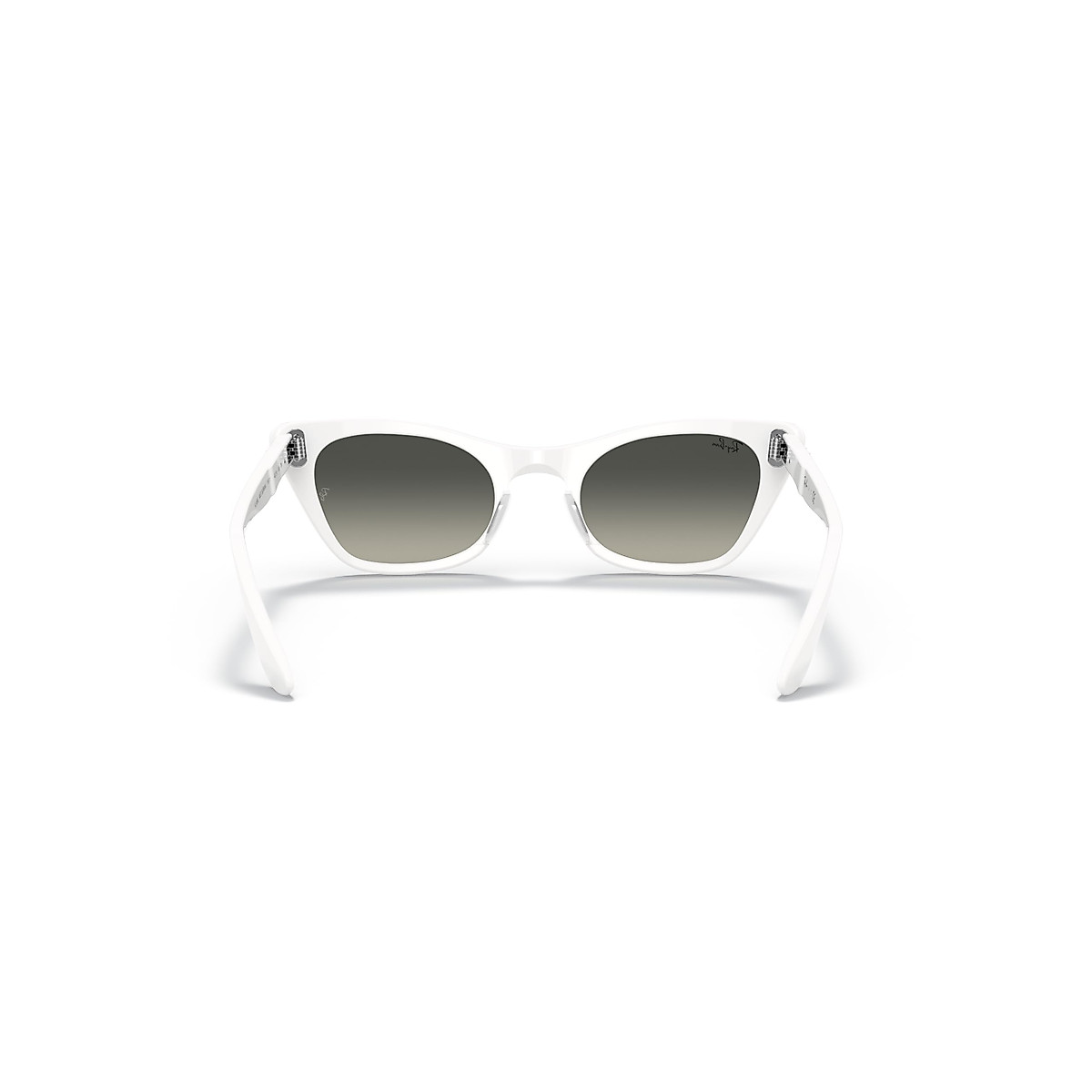 Ray-Ban Junior Girls' RJ9099S Miss Burbank Cat Eye Sunglasses, White/Grey Gradient, 45 mm