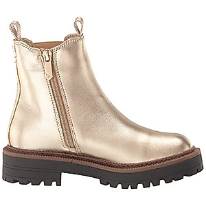 Sam Edelman Girls Laguna Mini Chelsea Boot, Gold Leaf, 2 Big Kid