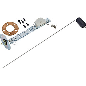5-Gauge Set Complete Kit: 3-3/8" Mechanical Speedometer, 2-1/16" Component Gauges with White Face, Red Pointer & Chrome Bezel, Includes Tubing, Adapters, Fuel Level Sender