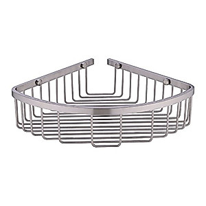 orhemus 304 Stainless Steel Shower Caddy Corner Basket Shelf Bathroom Organizer Wall Mounted Storage, Brushed Nickel