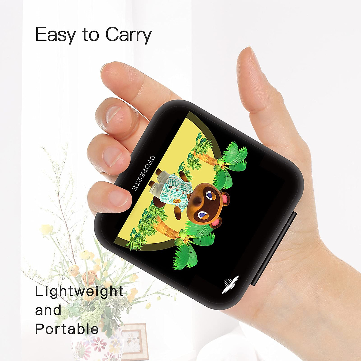 UFOPETIE 12 in 1 Game Card Case for Nintendo Switch Animal Crossing Bear Switch Game Case for Nintendo Switch Game Storage,Compatible with Nintendo Switch Game Card